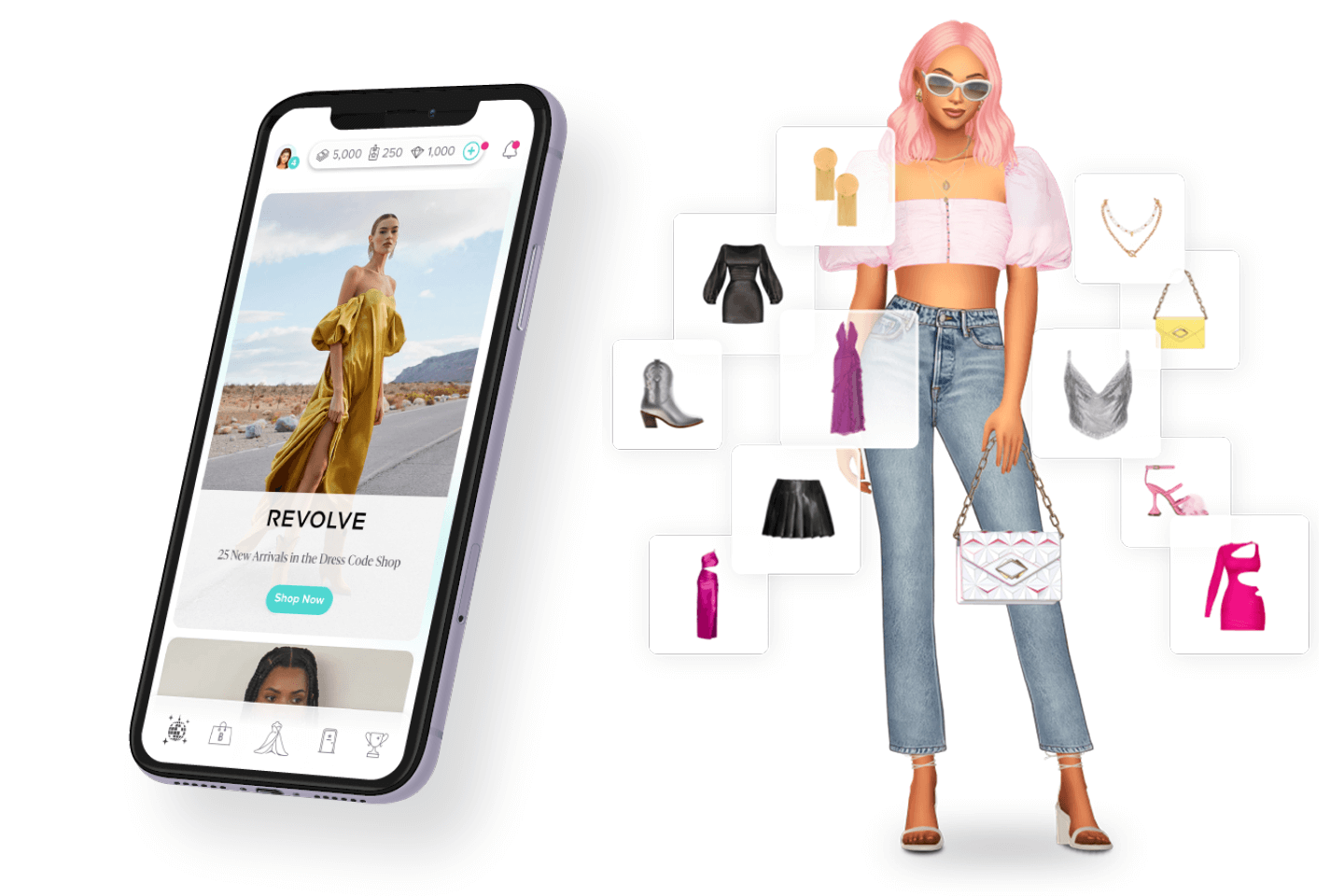 Mobile fashion game bridges virtual style and real-world shopping