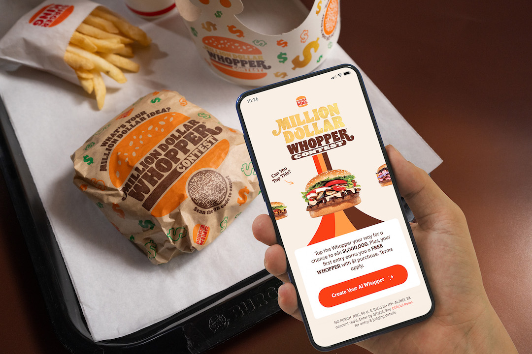 Burger King launches an AI-powered Million Dollar Whopper Contest