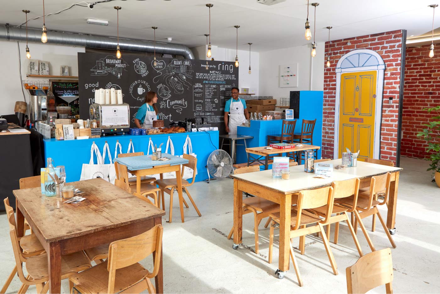 Neighborhood café offers local produce in exchange for good deeds