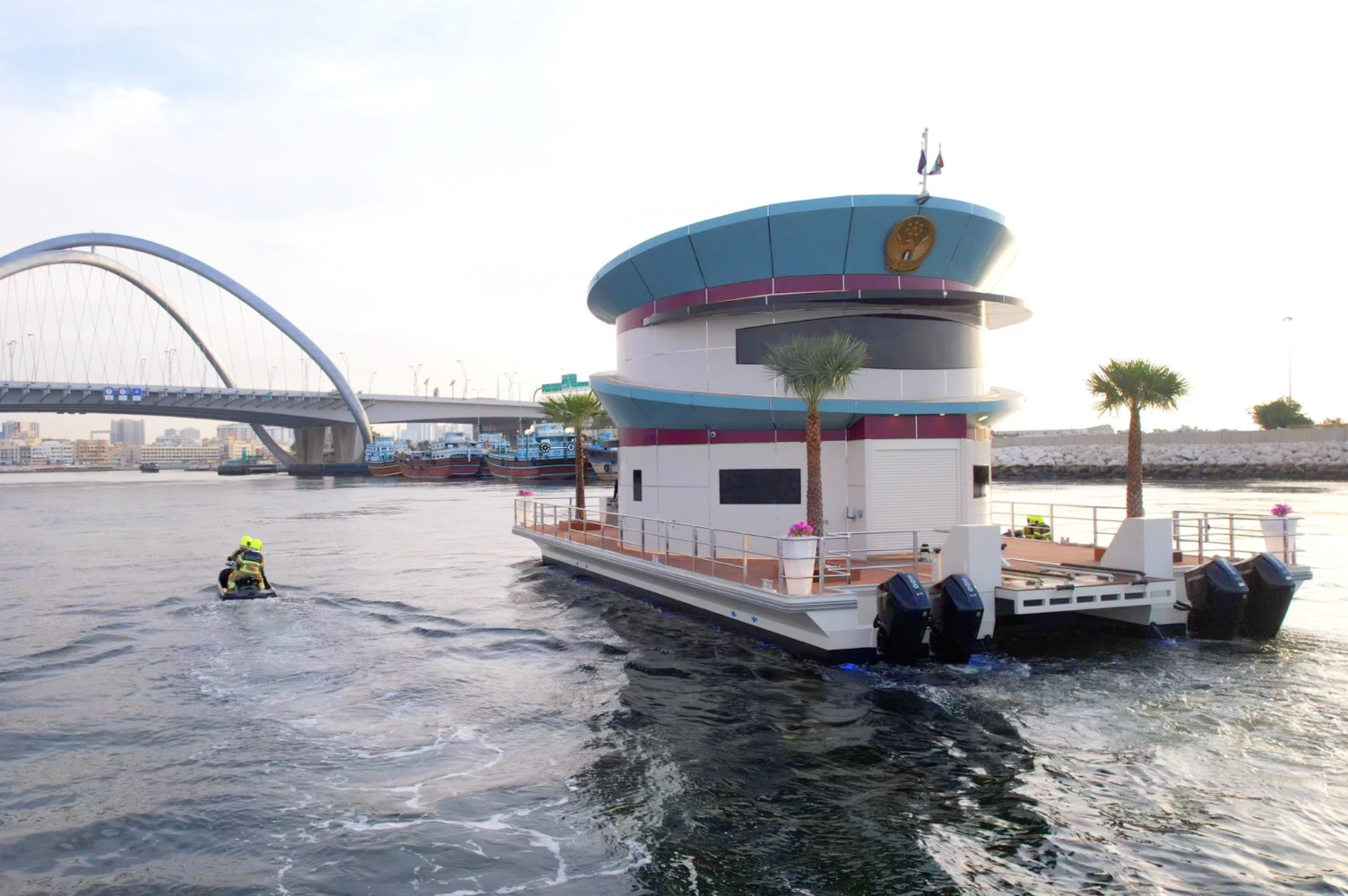 Dubai launches the first mobile floating fire station