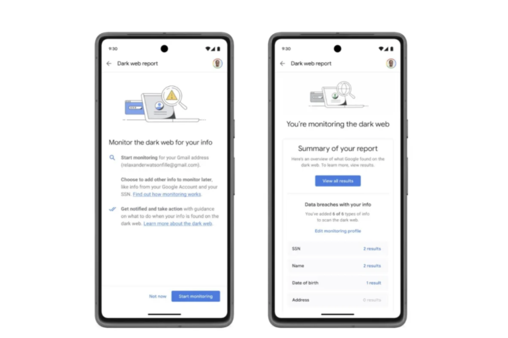 Google’s dark web monitoring service to become free for all users